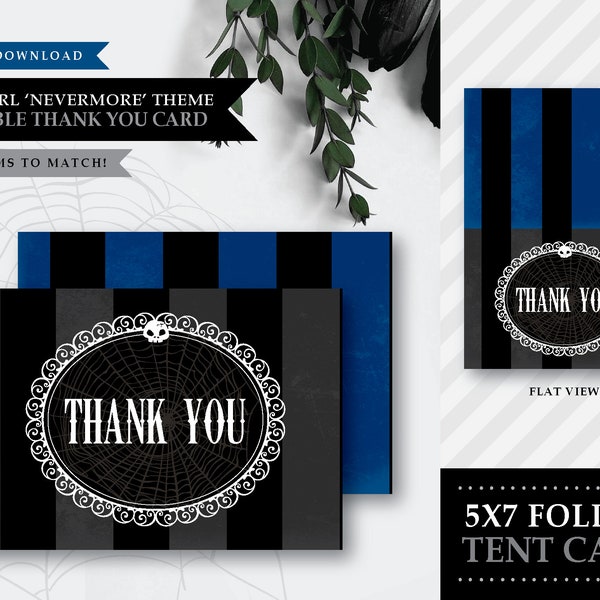 Wednesday Addams Thank You Cards - Etsy