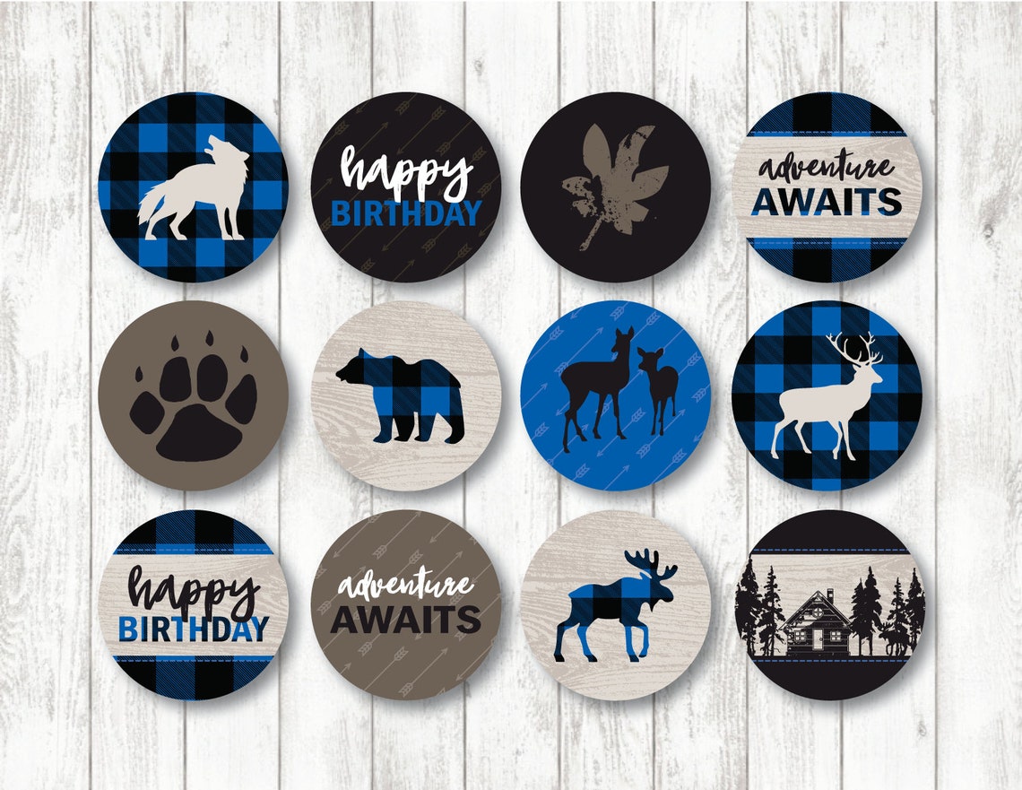 Lumberjack 'blue Flannel' Theme printable Birthday - Etsy