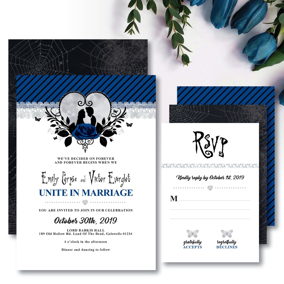 Corpse *skeleton Bride Eternal Heart* Theme / Printable Wedding ...