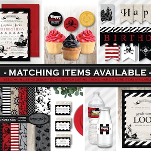 Pirate 'ahoy Matey' Theme *printable Birthday Bottle Labels* Drink ...