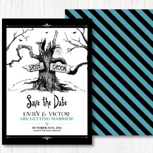 Corpse *skeleton Bride Midnight Tree* Theme / Printable Wedding ...