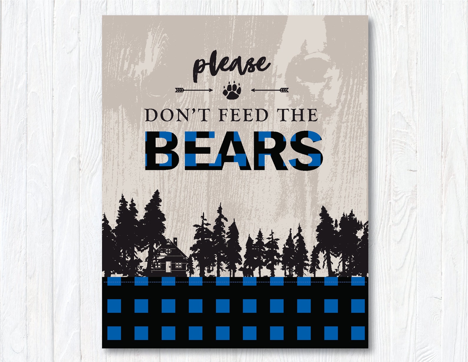 Lumberjack 'blue Flannel' Theme printable Baby Shower - Etsy