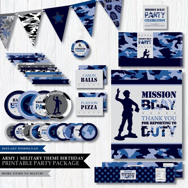 Army Theme Party - Etsy