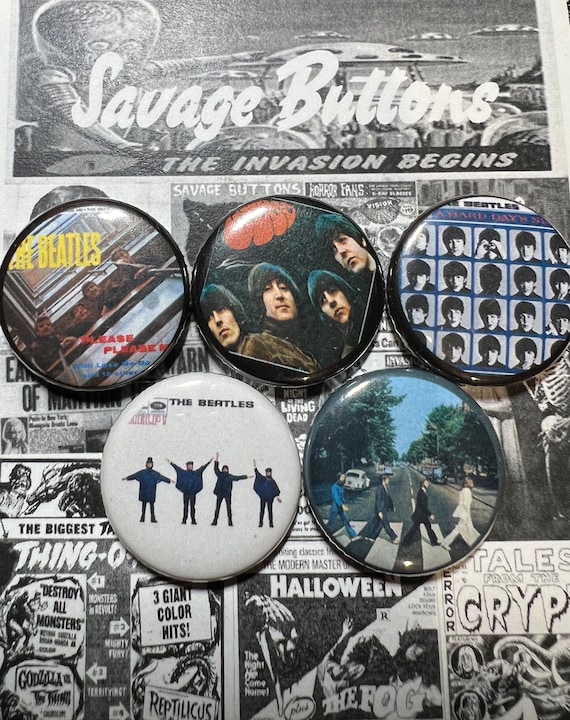 The Beatles Pins Beatles Albums Beatles Pin Set Beatles - Etsy