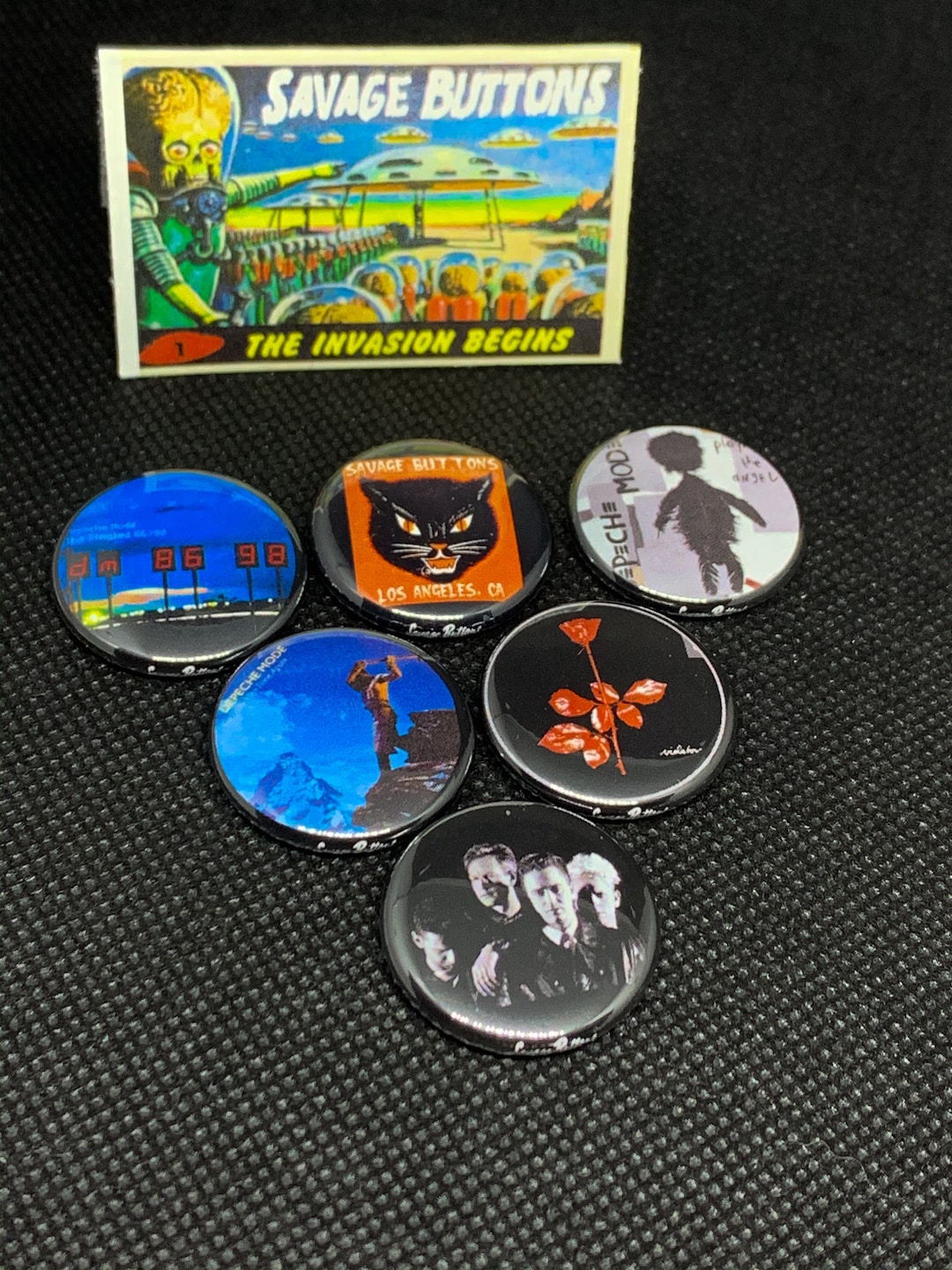 Depeche Mode Pins | Set of 5 | 1 Inch Buttons | Album Covers | New Wave ...