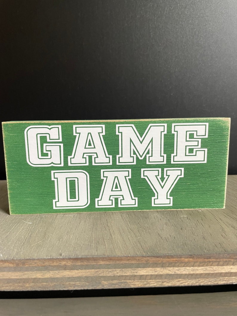 Football, Football Tiered Tray Decor, Fall, Wood Signs, Football Signs ...