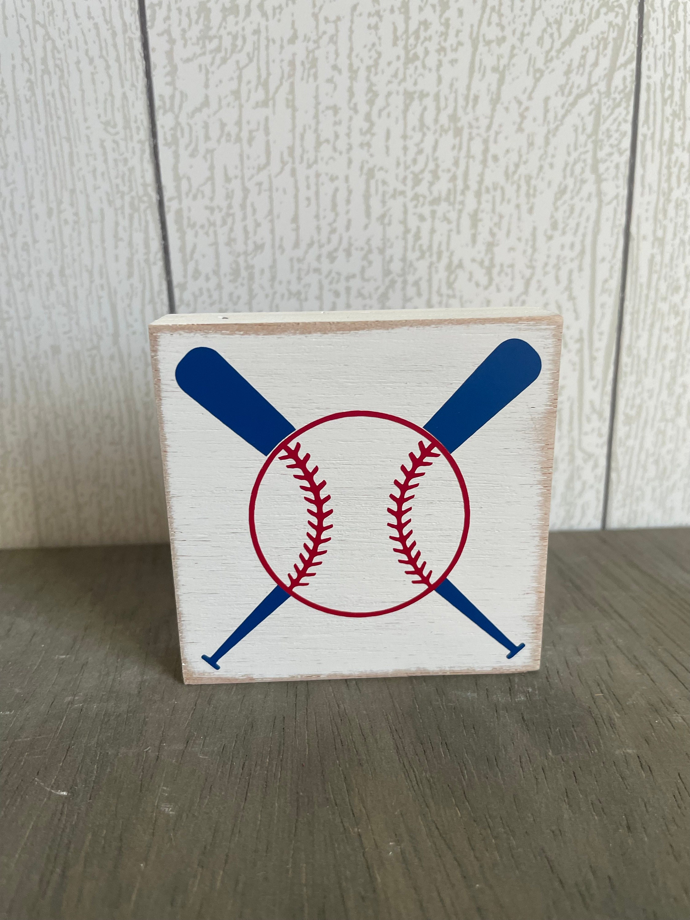Baseball Wood Signs, Baseball Tiered Tray, Sports, Baseball, Shelf ...
