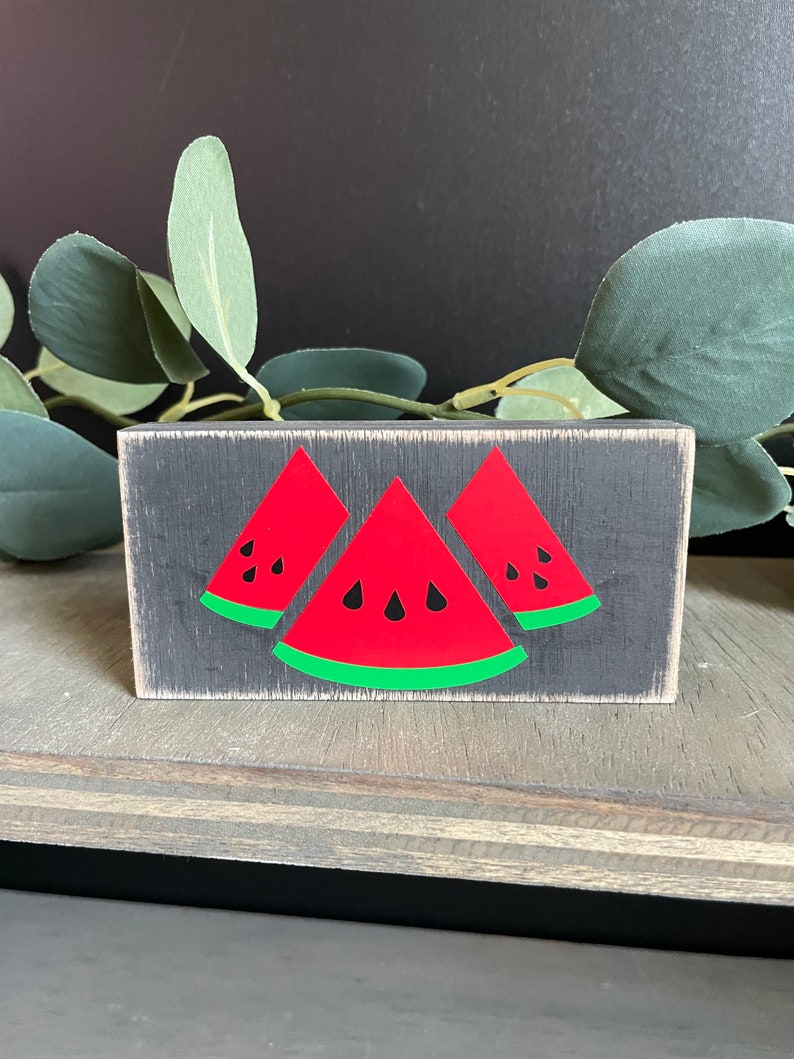 Watermelons, Watermelon Decor, Tiered Tray Decor, Shelf Sitter ...