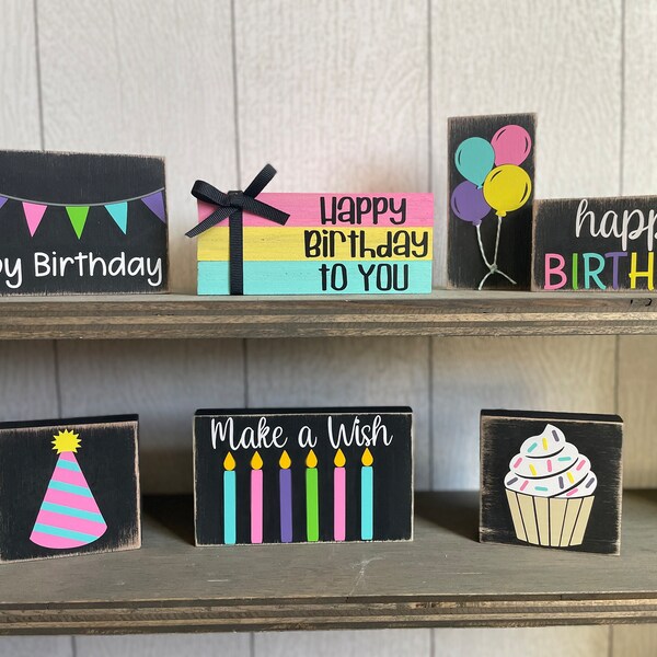 Birthday Wood Signs - Etsy