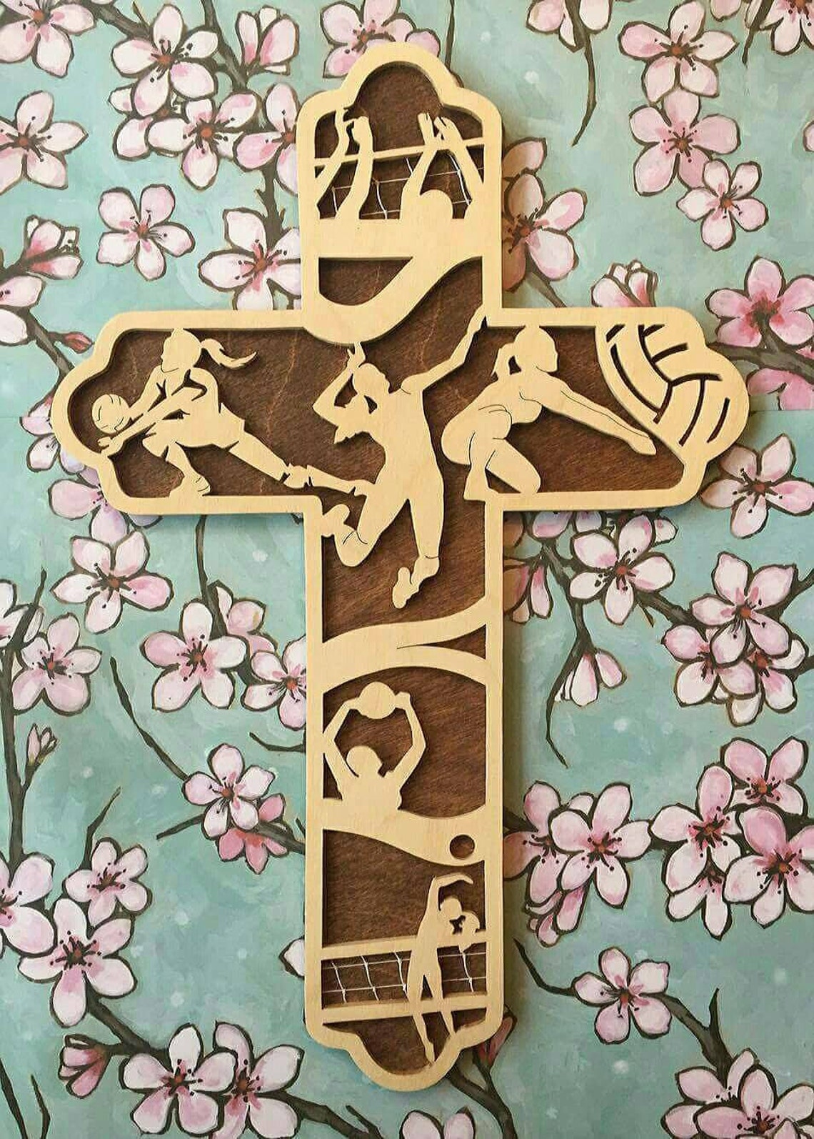 Ladies Volleyball Cross, Sports Cross, Volleyball Gift, Sports Gift - Etsy