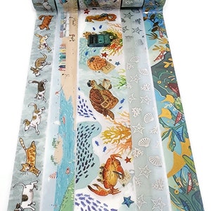 SAMPLE SIZE! - Seaside, Turtles, Seashells, Beach Huts, Dogs, Shrimp ...