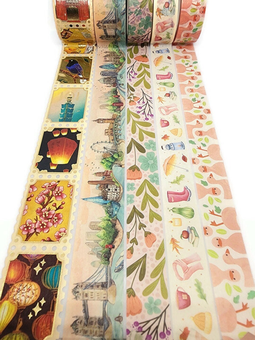 SAMPLE SIZE Travel, London, Taipei, Ducks, Peachy Floral, Autumn/fall ...