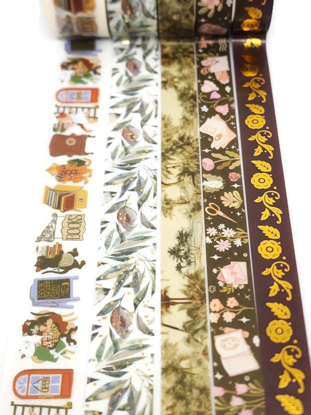 SAMPLE SIZE! - Cats, Bookshop, Acorns, Islands, Reading, Fancy Border ...