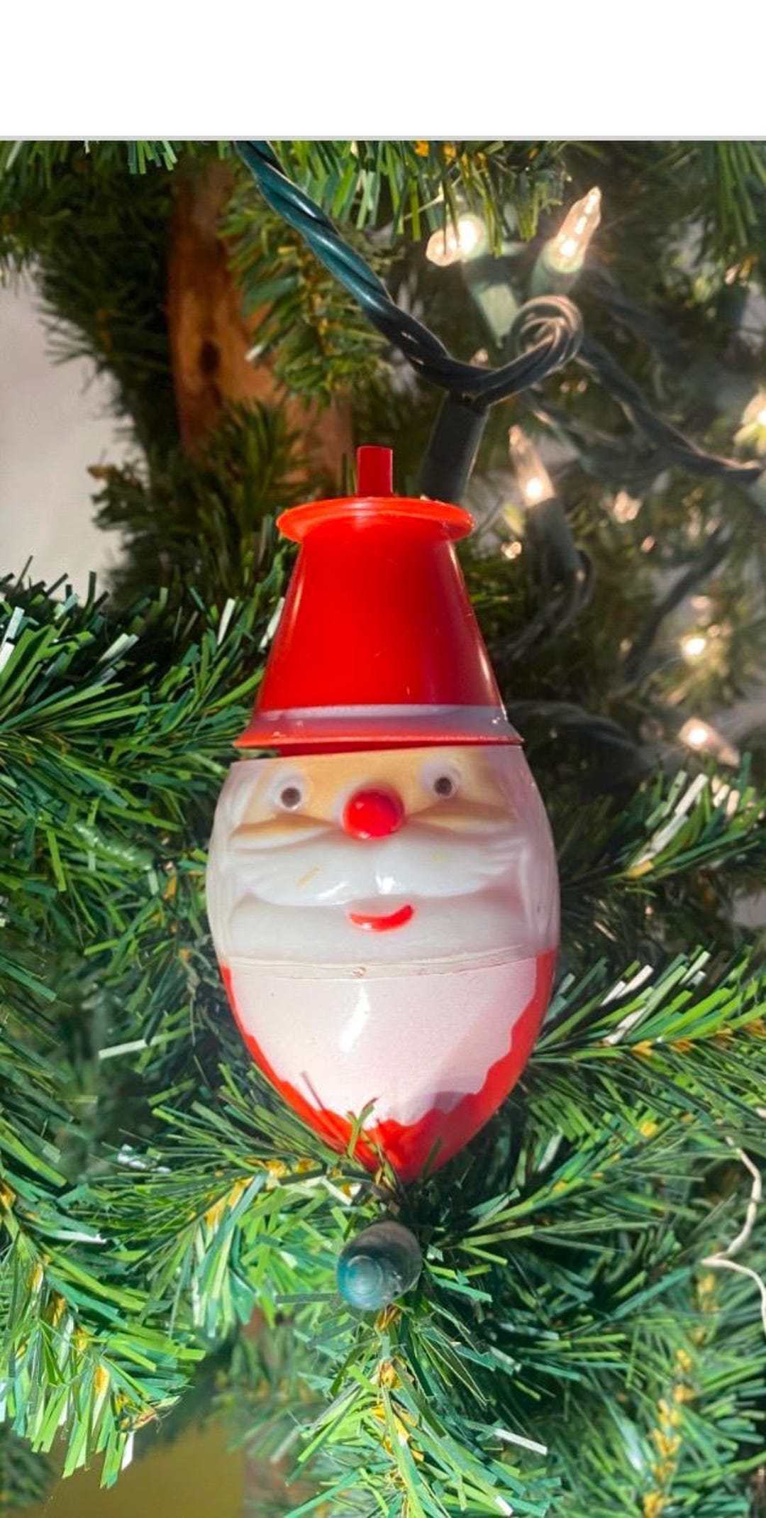 Vintage Santa Toy, Plastic Spinning Top - Etsy