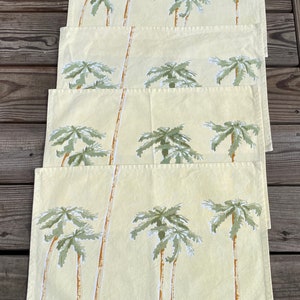 Tropical Style Palm Tree Placemats, Set of 4 - Etsy