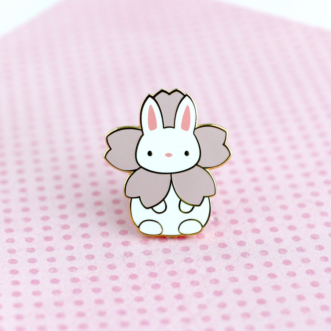 Sakura Bunny Pin. Kawaii Bunny Pin. Rabbit Jewelry. Cute Bunny | Etsy