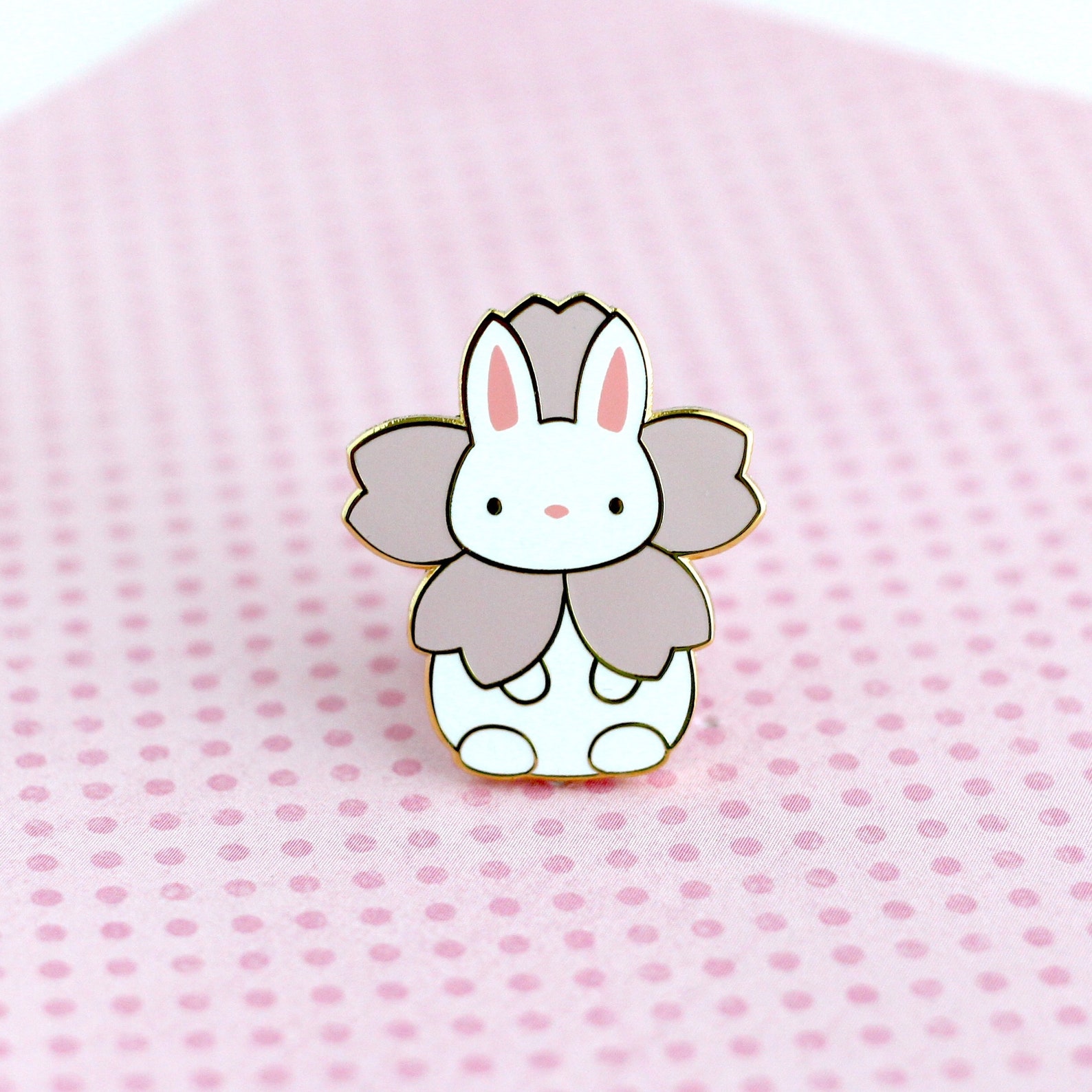 Sakura Bunny Pin. Kawaii Bunny Pin. Rabbit Jewelry. Cute Bunny - Etsy