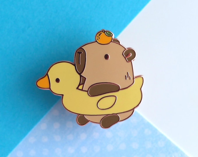 Capybara Enamel Pin | Capybara Pin, Capybara Lover Gift, Cute Capybara ...