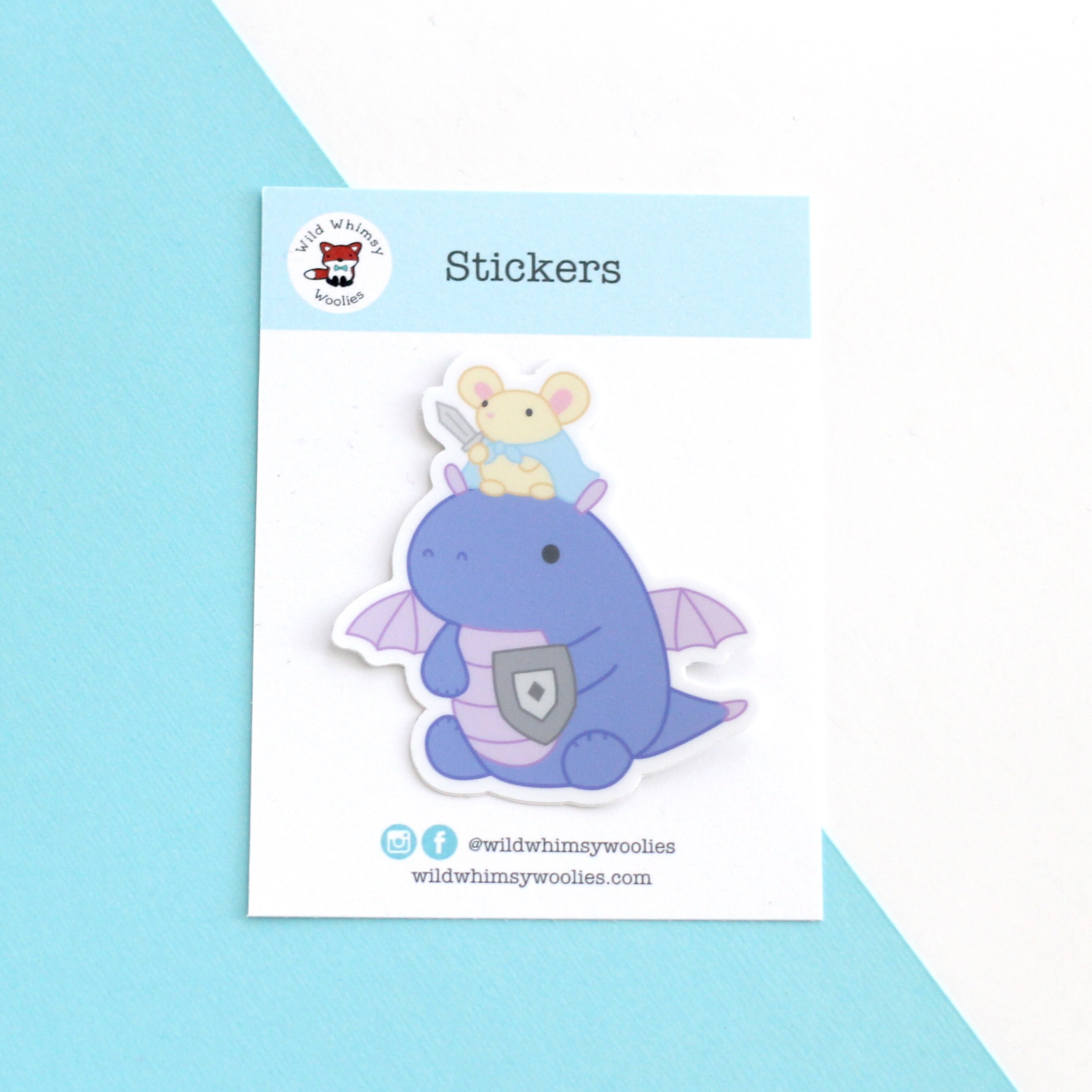 Mouse and Dragon Sticker. Cute Vinyl Decal. Laptop Sticker. | Etsy