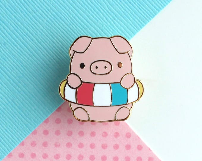 Pig 0.65 Tiny Pals Mini Enamel Pins Cute Animal Board Filler Adorable ...