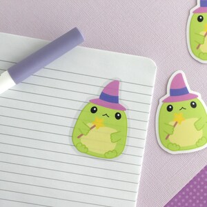 Toad Witch Clear Vinyl Sticker - Magical Green Frog Decal. Halloween ...