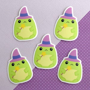 Toad Witch Clear Vinyl Sticker - Magical Green Frog Decal. Halloween ...