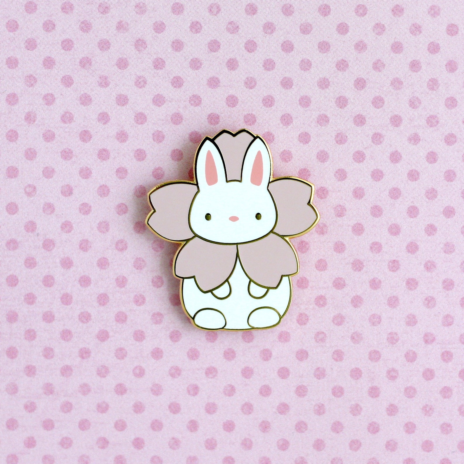 Sakura Bunny Pin. Kawaii Bunny Pin. Rabbit Jewelry. Cute Bunny - Etsy