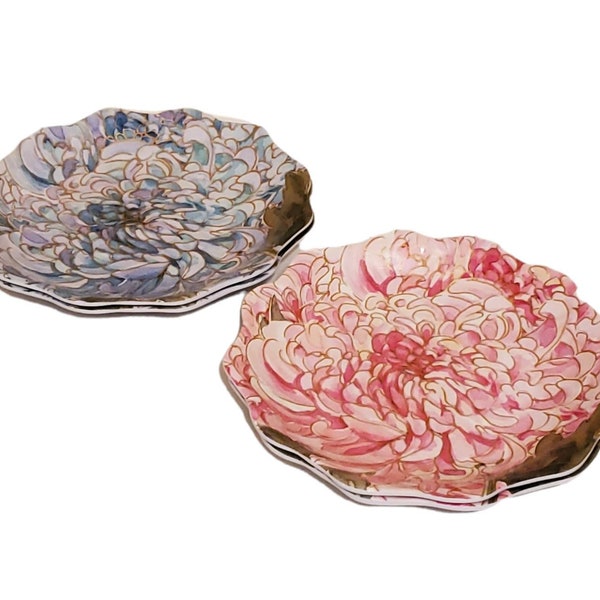 Floral Melamine Plates - Etsy