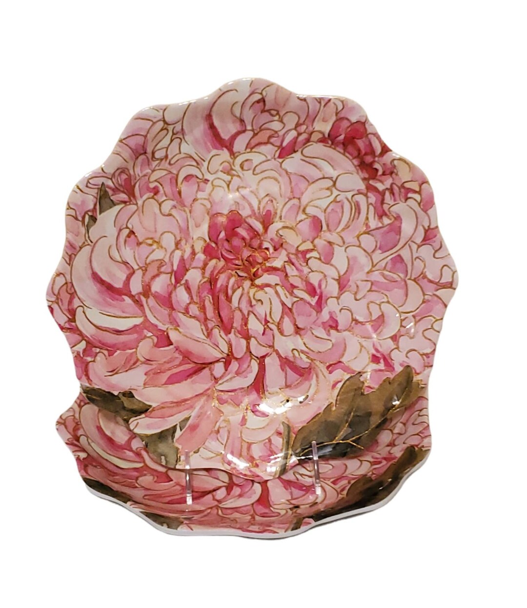 2pc Pink Floral Dinner Plates Melamine - Etsy