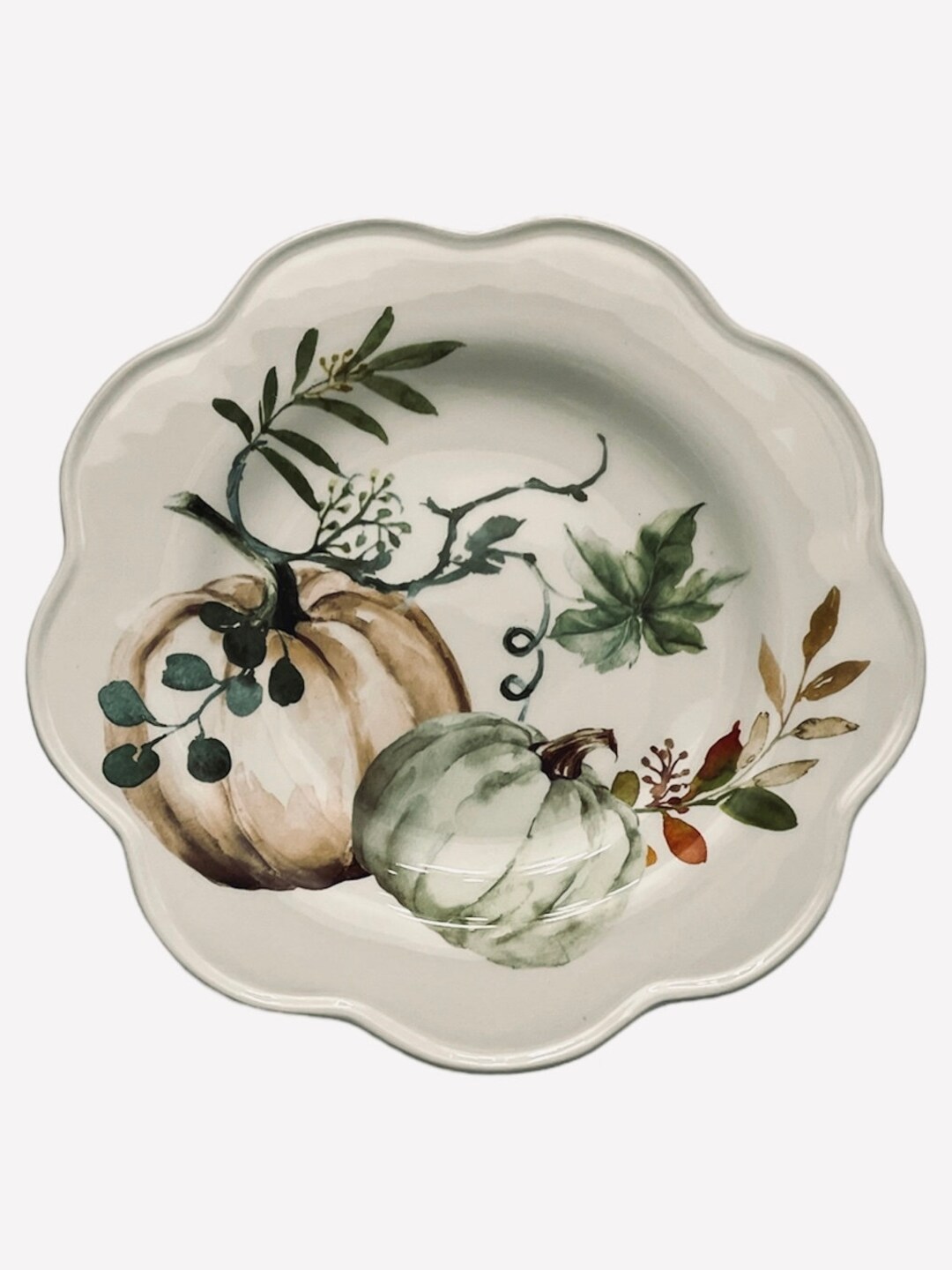 Thanksgiving Harvest Pumpkin Salad Plate Ceramic Brand New - Etsy