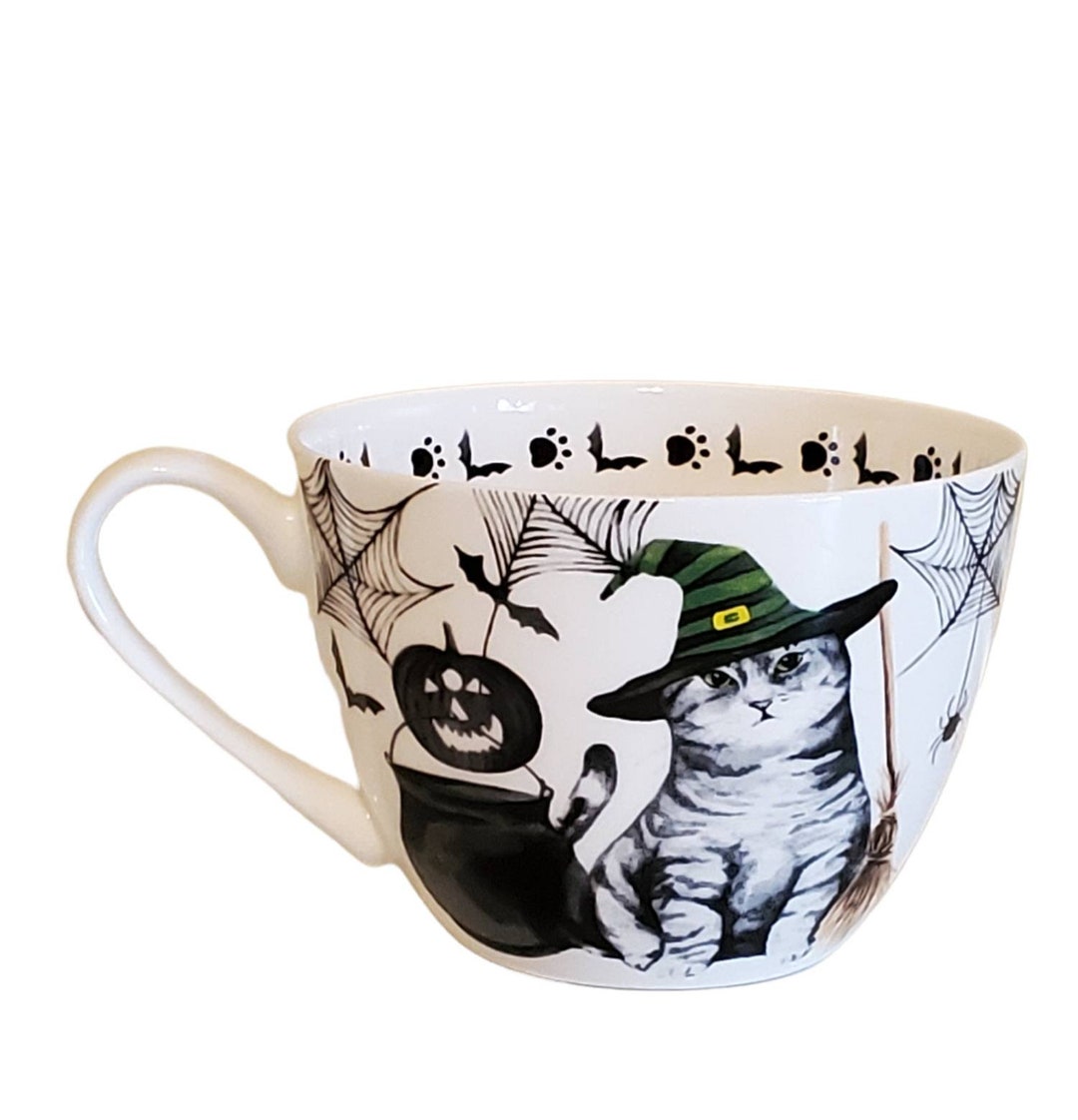 Halloween Black Cat Coffee Portobello Mug Tea Cup Brand New - Etsy