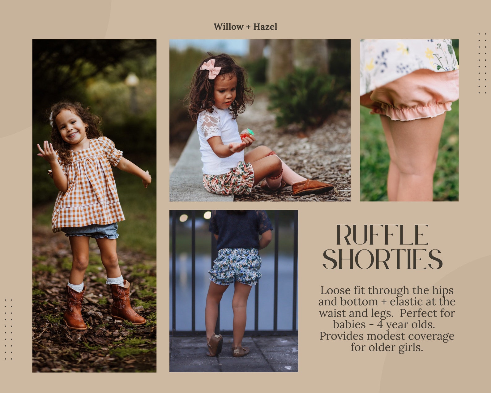 Fall Floral Baby Bloomers Toddler Earth Tone Ruffle Bloomers - Etsy