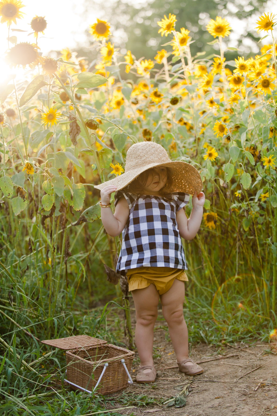 Gingham Flutter Top / Peasant Top / Buffalo Check Top / Boho Top ...