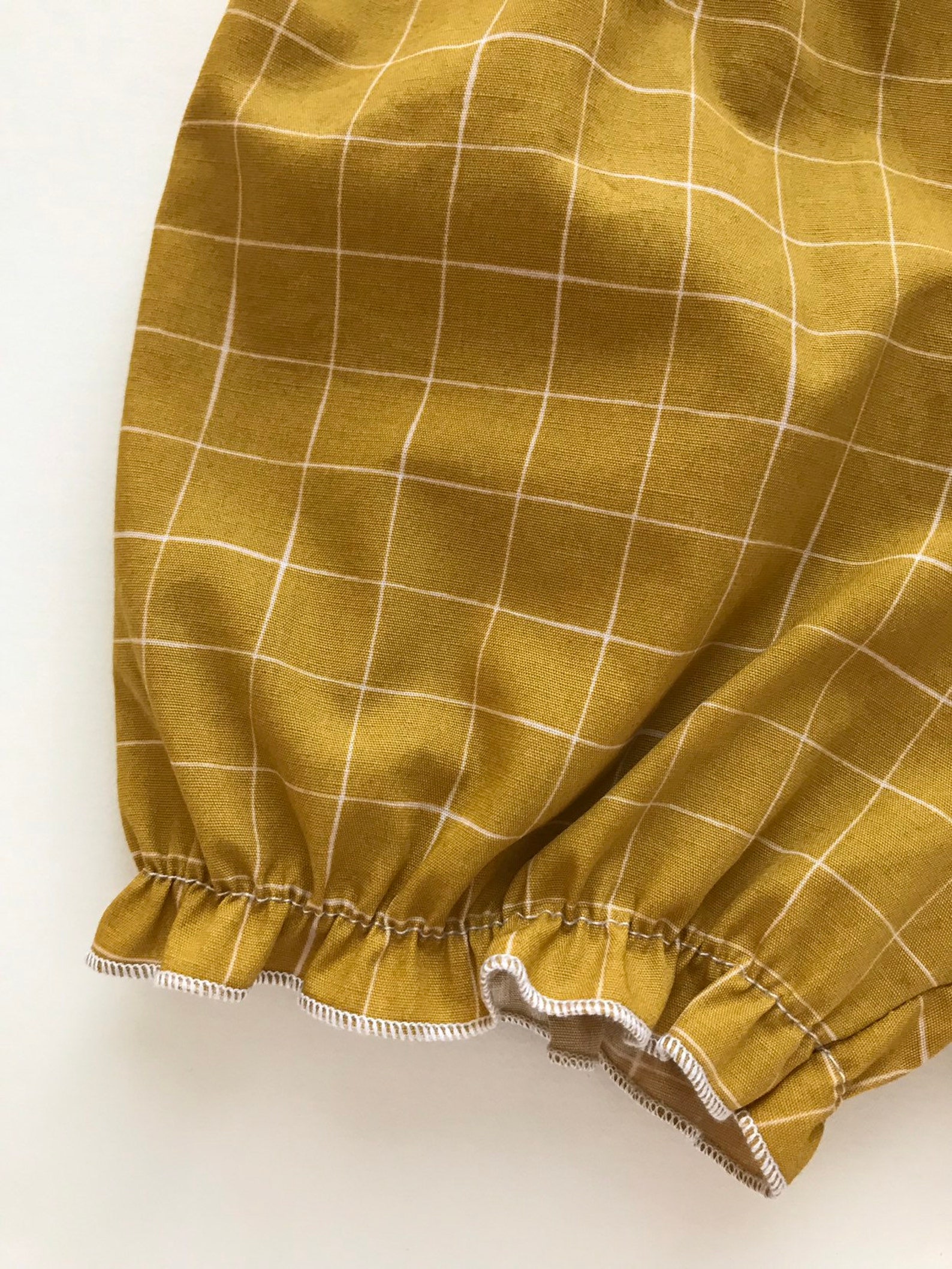 Mustard Grid Baby Bloomers / Fall Winter Toddler Bloomers / | Etsy