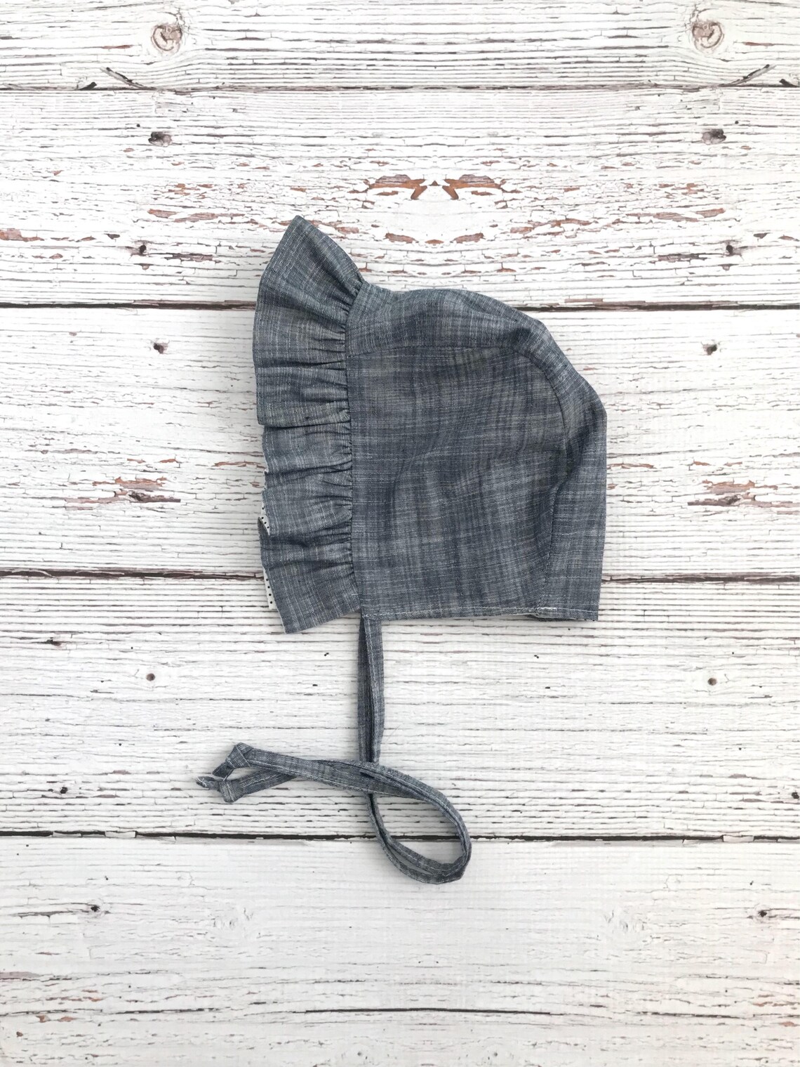 Ruffled baby bonnet girl / ruffle brim bonnet / baby sun | Etsy