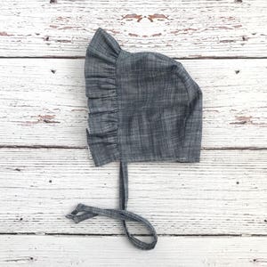 Ruffled Baby Bonnet Girl / Ruffle Brim Bonnet / Baby Sun Bonnet ...