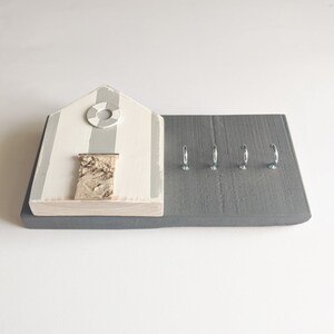 Beach Hut Key Holder for Wall - Painted in Colours of Your Choice - Etsy