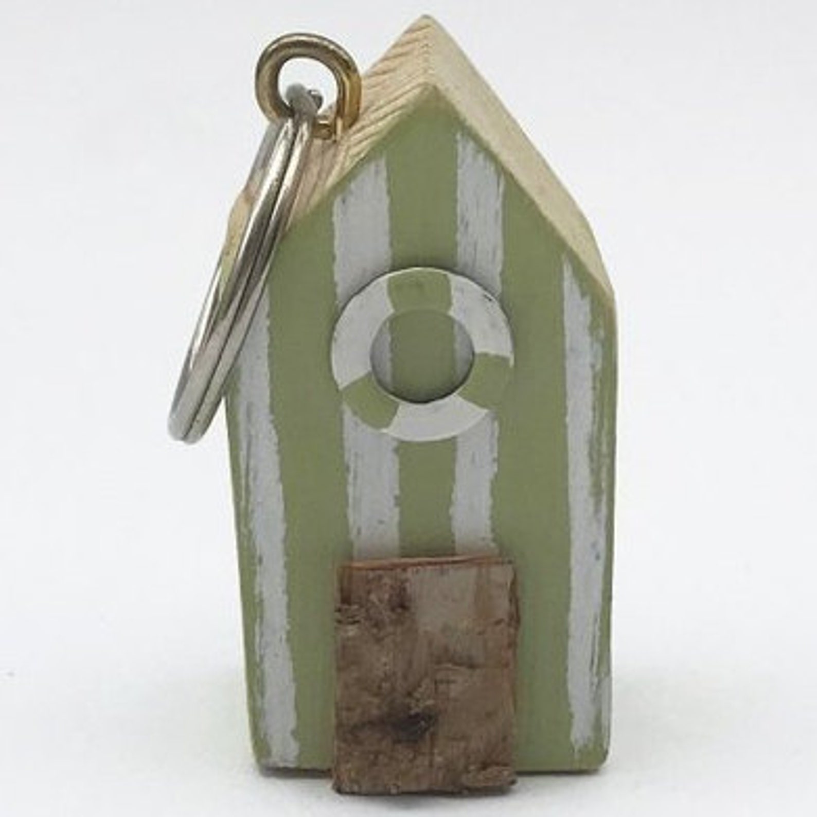 Nautical Key Ring Beach Hut Wood Key Ring Wooden Accessories - Etsy UK