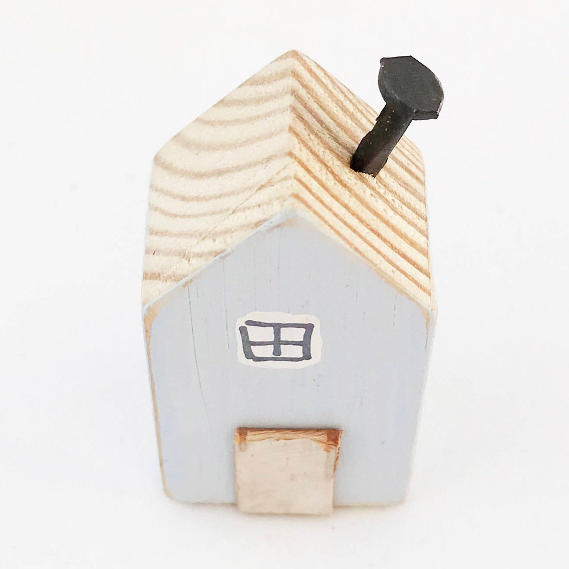 Wooden Fridge Magnet Small Wooden Houses Kitchen Magnets | Etsy