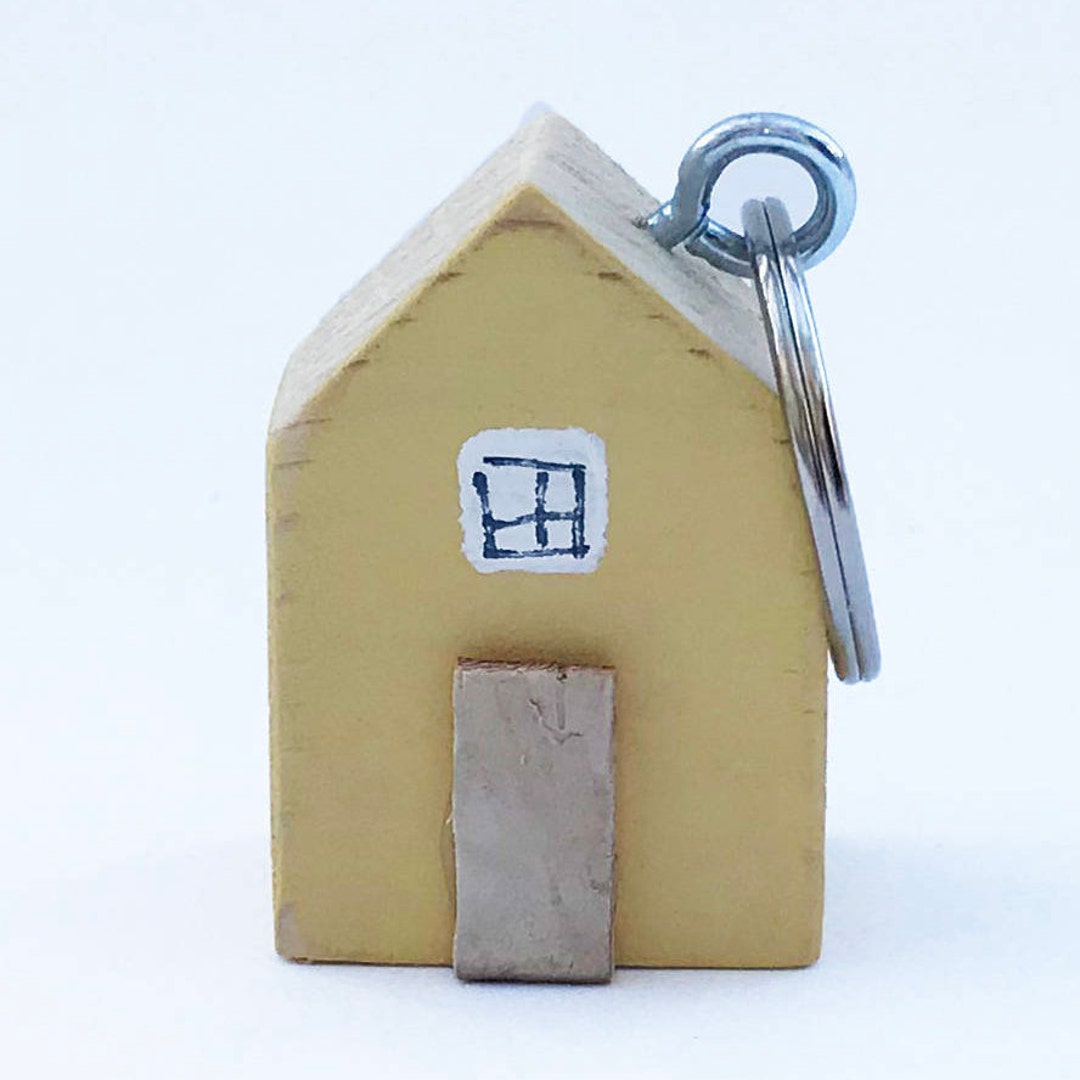 House Keyring Wood Key Fob Key Chains for Women Key Ring New Home - Etsy UK