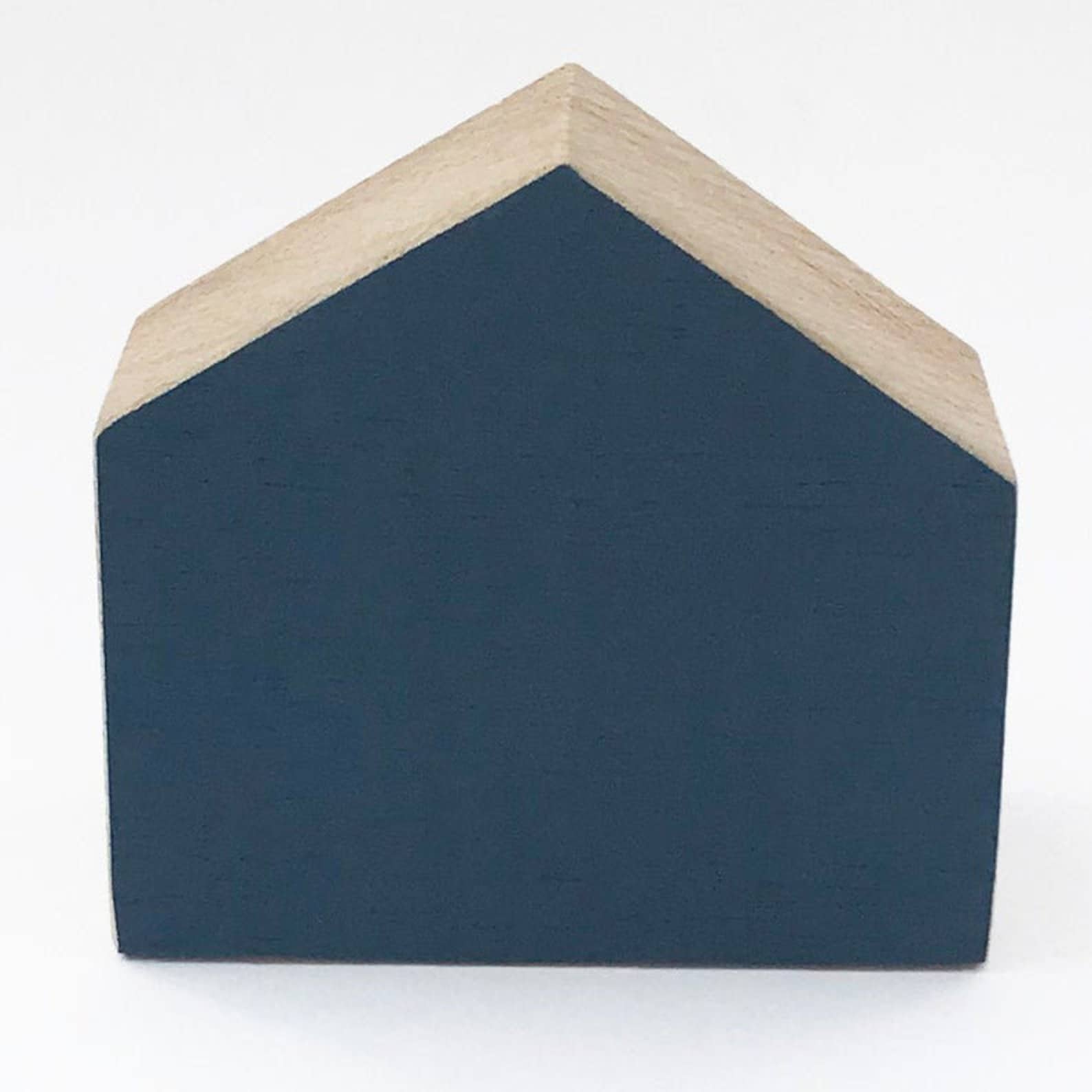 Wooden House Shapes Wooden Decor Wood Houses Painted in a - Etsy UK