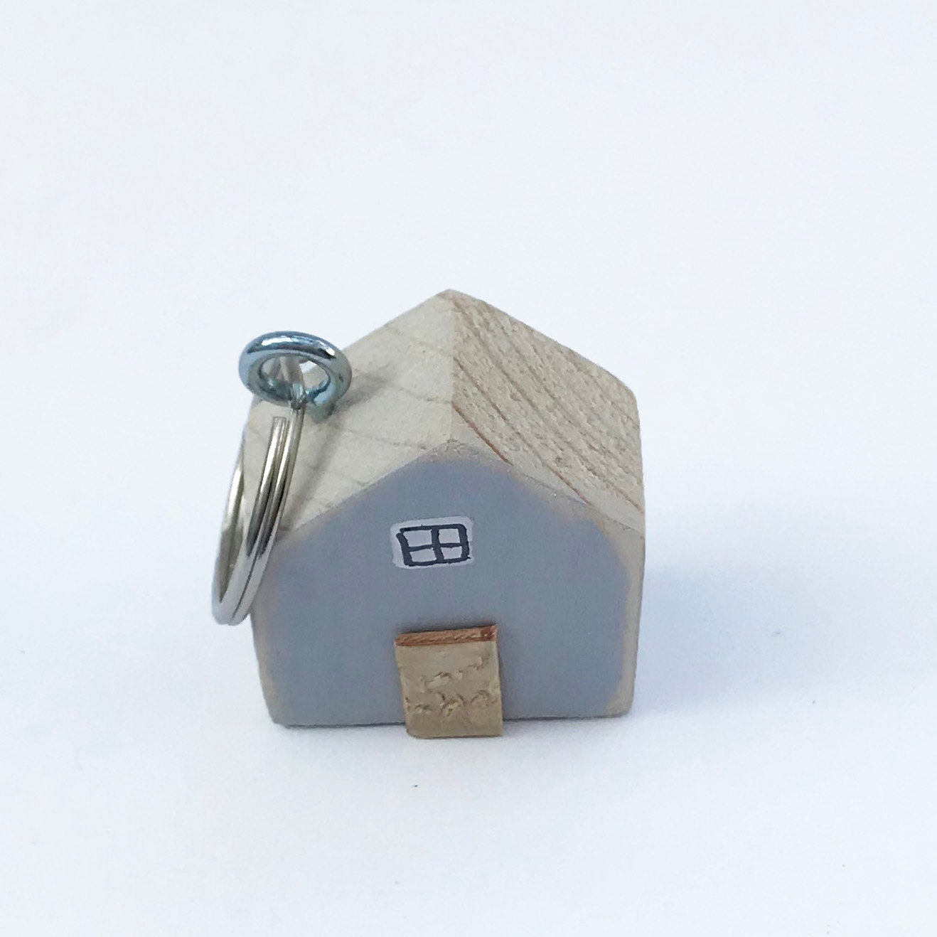 House Keychain Key Rings Grey Key Chains for House Keys - Etsy UK