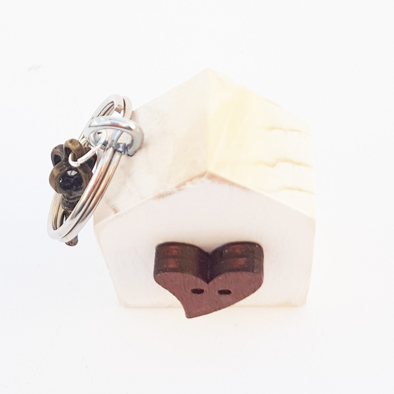 Wood Keychain House Keyring New Home Gift Wooden Gifts - Etsy UK