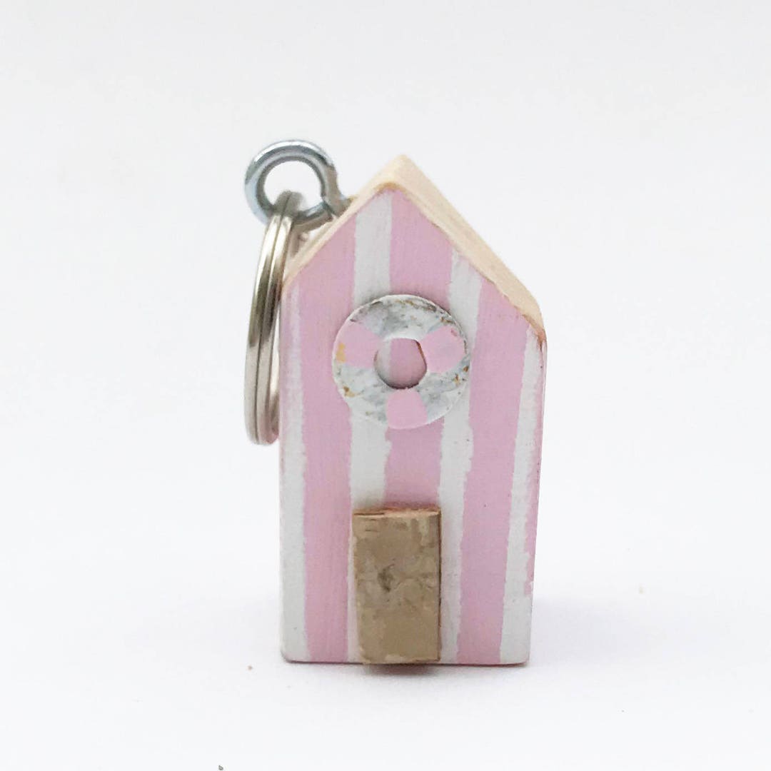 Wooden Key Ring Beach Hut Key Rings for Her - Etsy