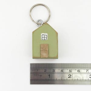 Keychain House Wooden Key Ring House Tiny House New Home Gift Tiny ...