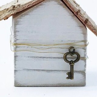 Little White House Wooden Charm Wedding Gift | Etsy