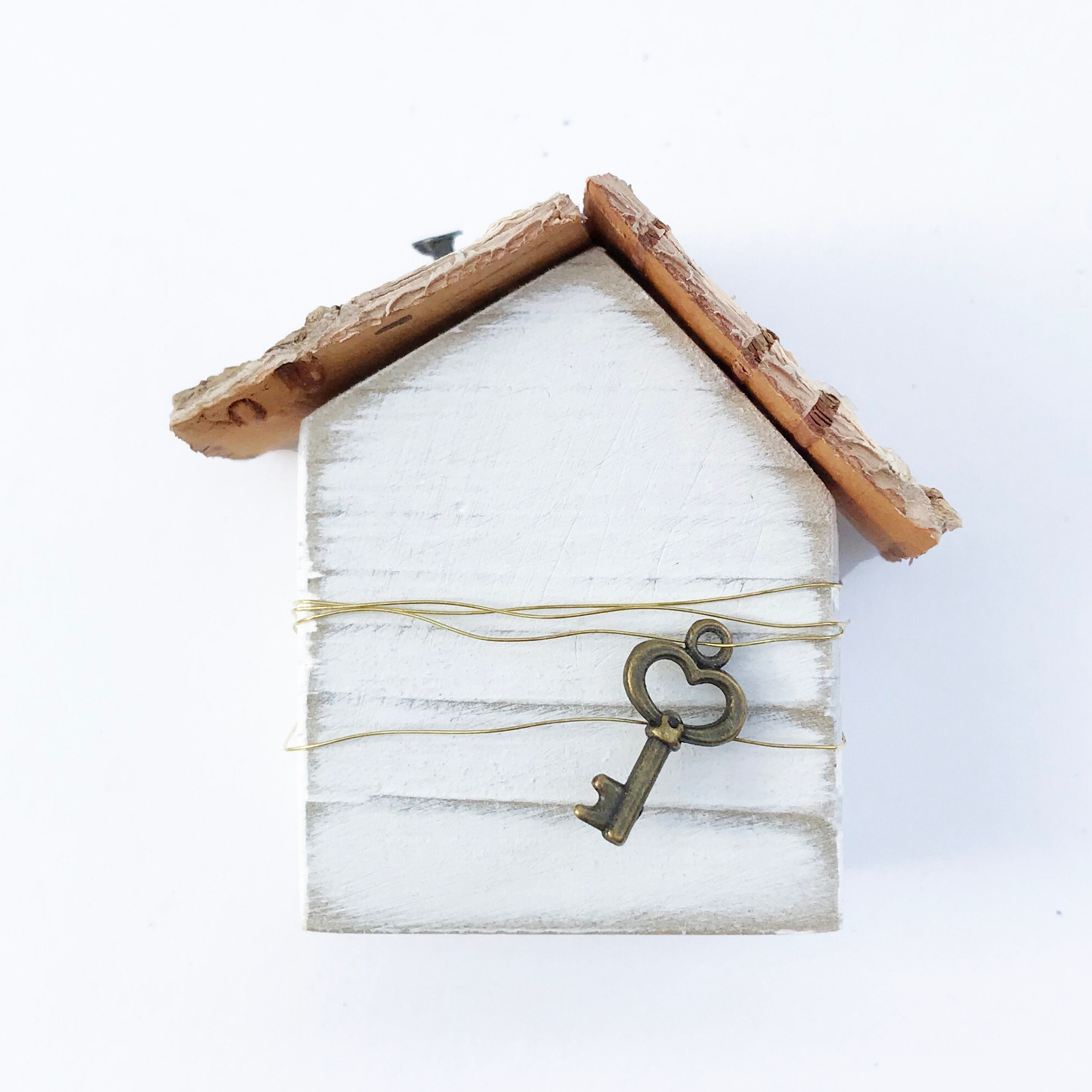 Little White House Wooden Charm Wedding Gift | Etsy