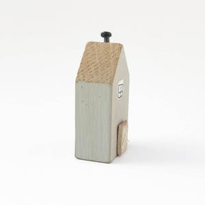 Fridge Magnet Wooden House Grey Wooden Magnets - Etsy