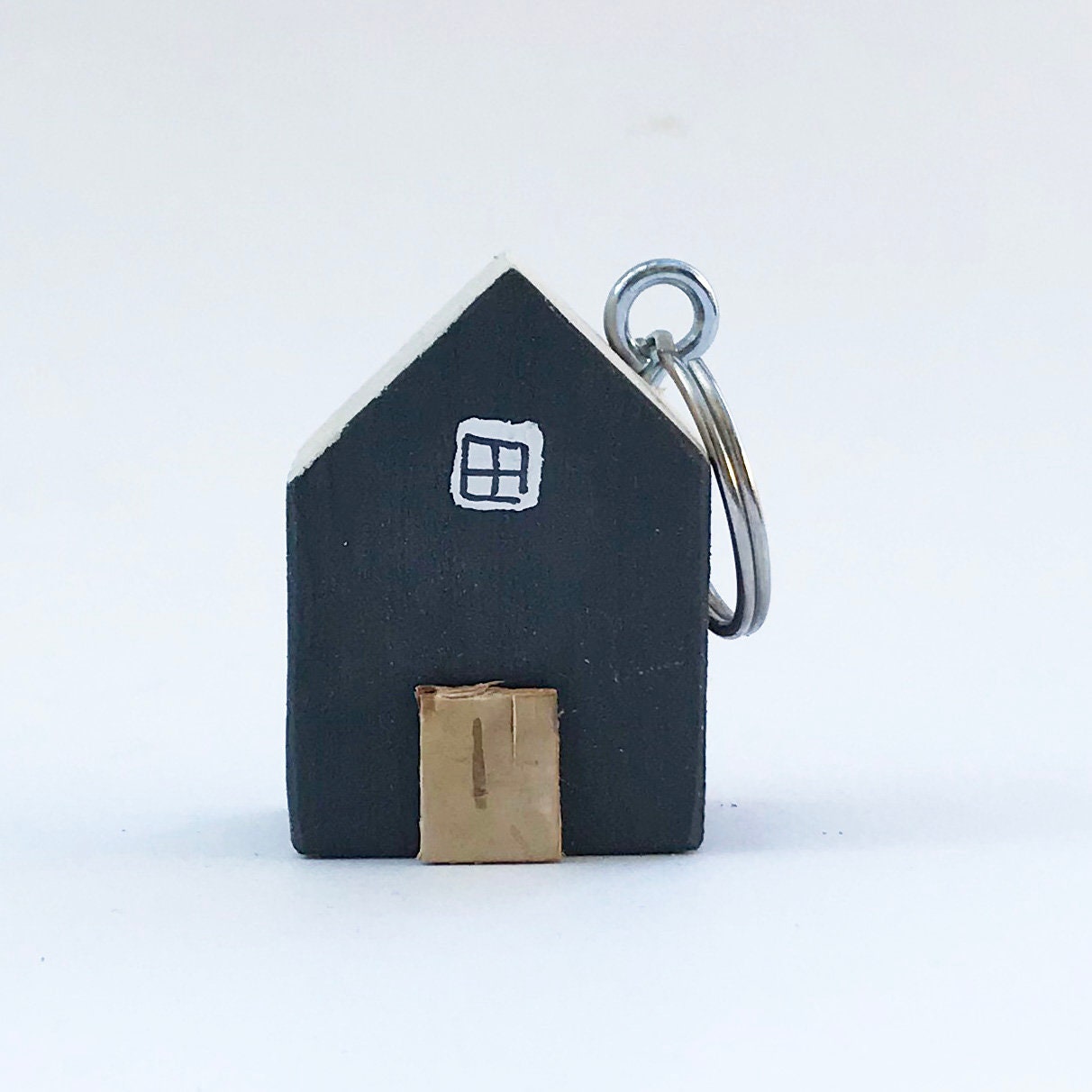 Tiny House Key Chain Wood Key Fob - Etsy Denmark