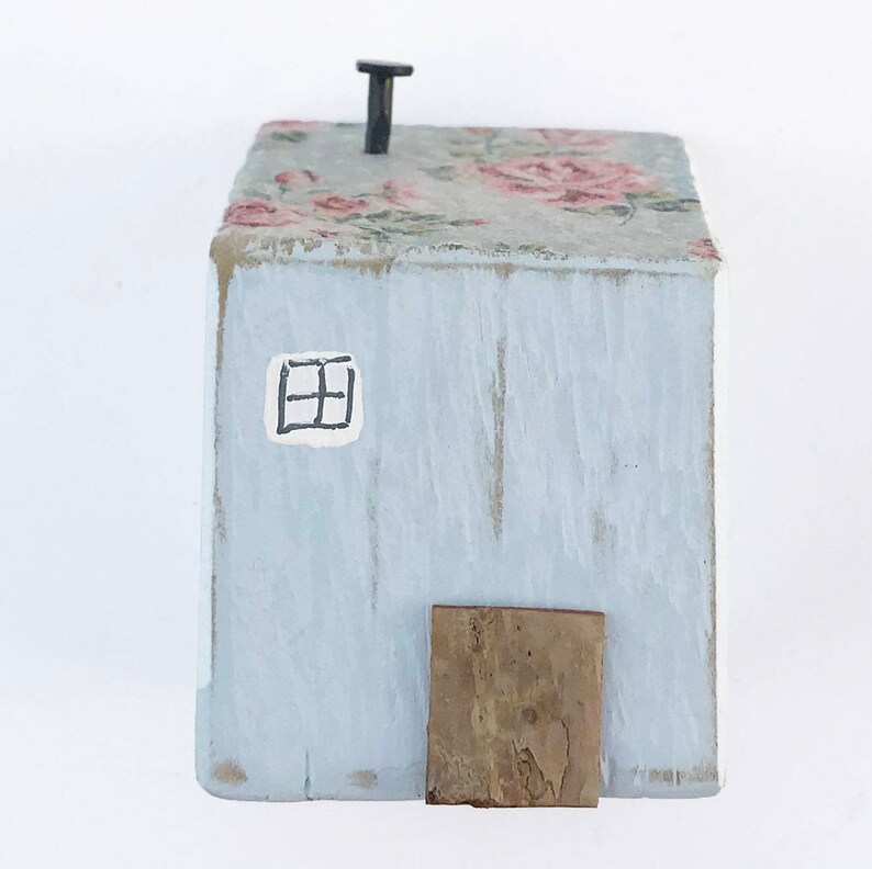 Decoupage Wood House Houses for Decor Wooden Gifts - Etsy